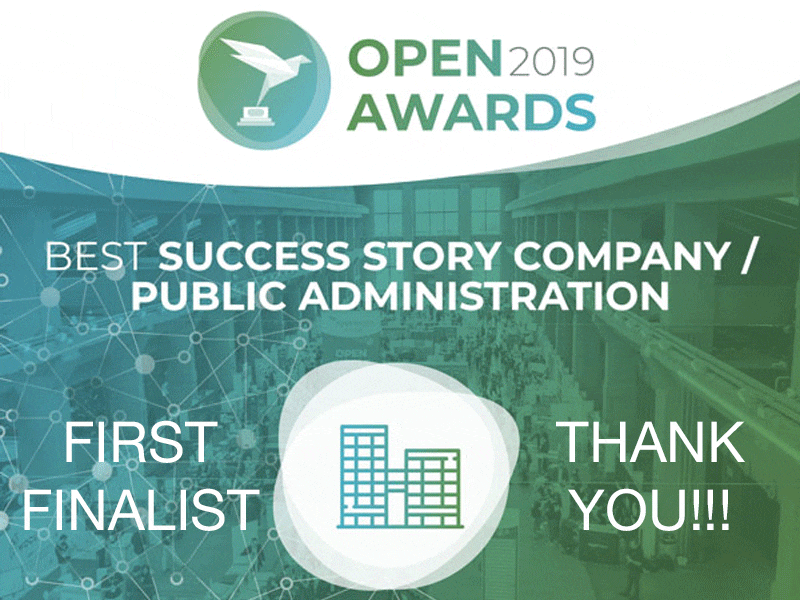 We are first finalists in Open Awards 2019!